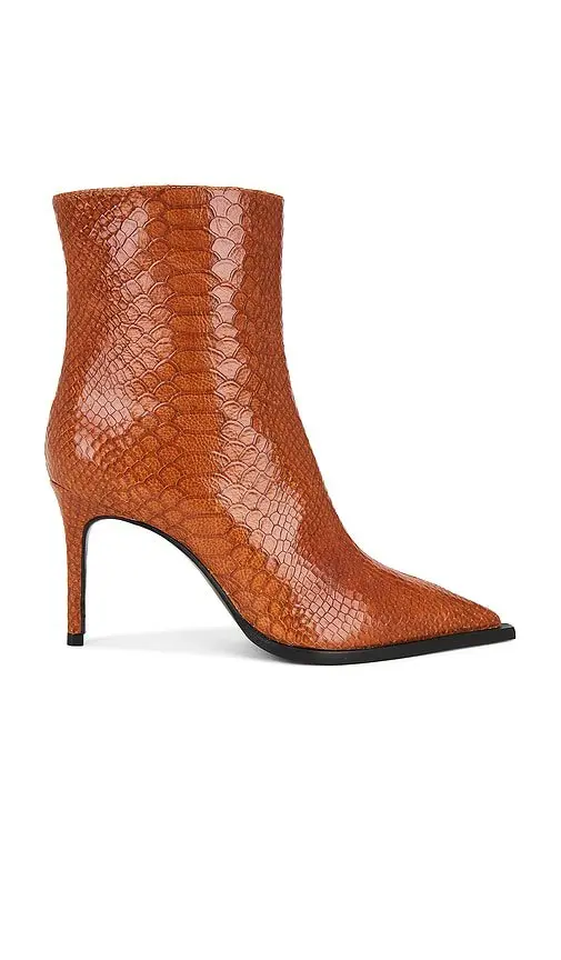 Schutz Mary Embossed Stiletto Heel Boots
