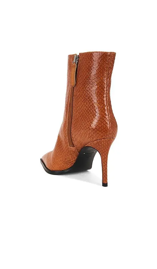 Schutz Mary Embossed Stiletto Heel Boots
