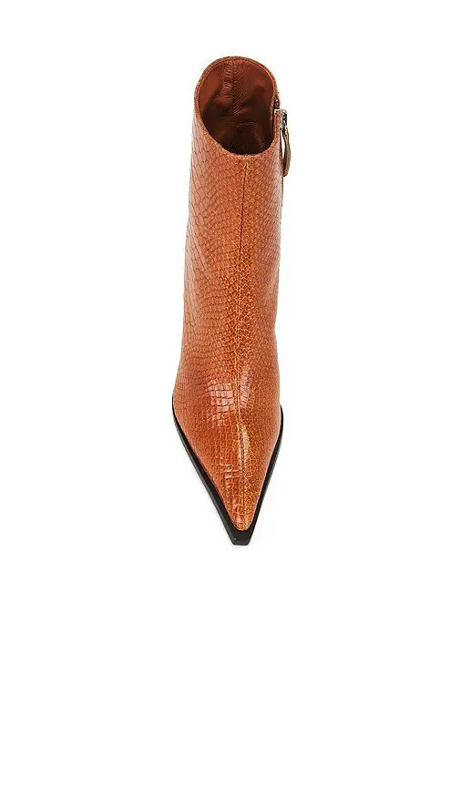 Schutz Mary Embossed Stiletto Heel Boots