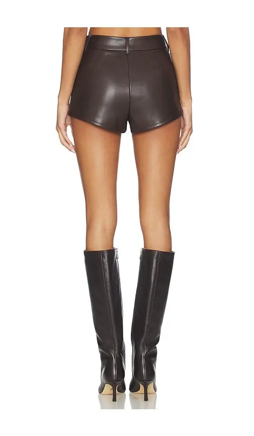 ALL THE WAYS Vandelia Faux Leather Shorts