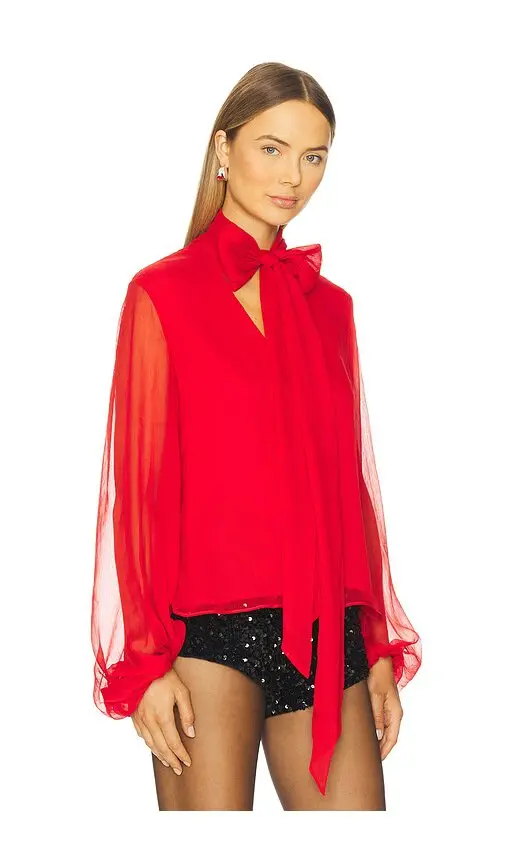 Bardot Solace Tie Front Blouse