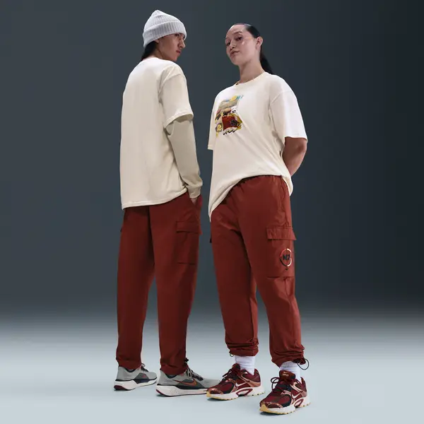 Nike Sportswear N7 Open-hem Woven Cargo Pants - Red