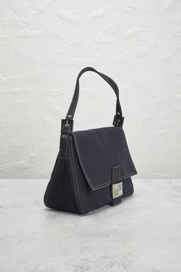 Fendi Monogram Shoulder Bag - Blue