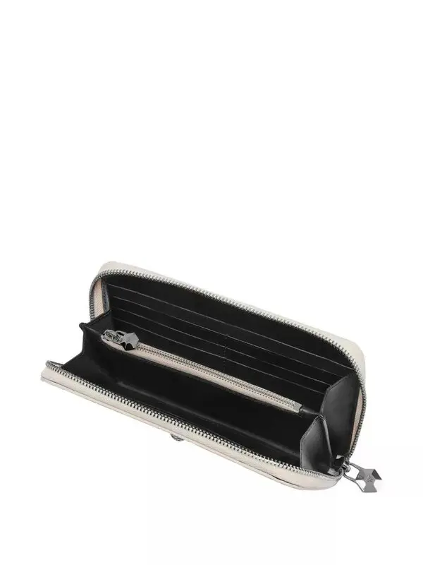 Philipp Plein Crocodile-print Wallet - Neutrals