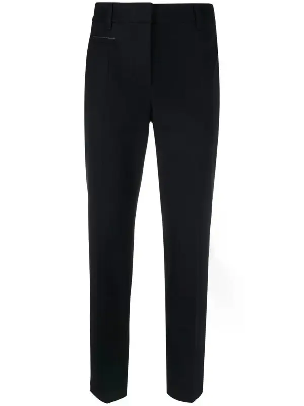 Brunello Cucinelli High-waisted Straight-leg Trousers