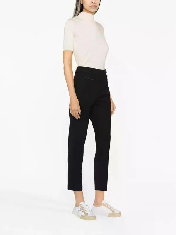 Brunello Cucinelli High-waisted Straight-leg Trousers