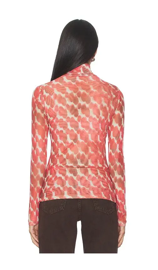Bardot Alba Long Sleeve Mesh Top