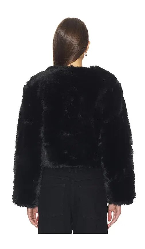 Blanknyc Crop Faux Fur Coat