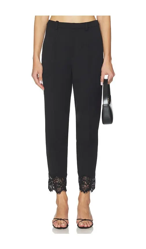 Cami Nyc Cheyenne High Rise Pant With Lace Trim