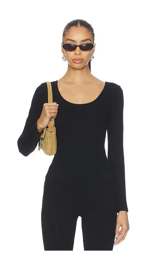 Donni. The Rib Scoop Long Sleeve