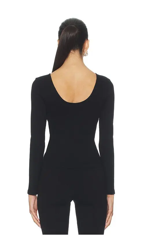Donni. The Rib Scoop Long Sleeve