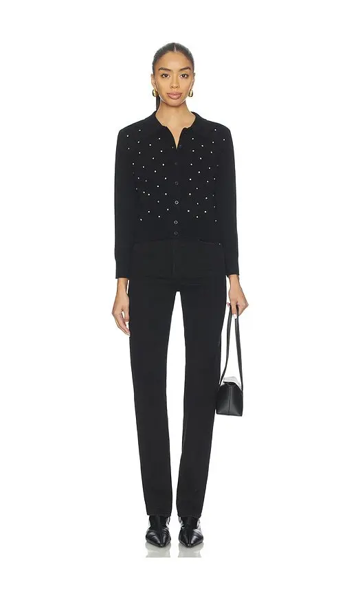 FRAME Embellished Crystal Cardigan