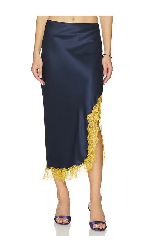 LA LIGNE Lace Slip Skirt