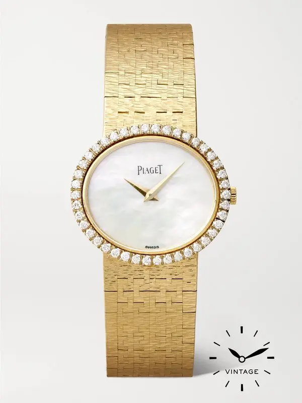 KEEPER VINTAGE Piaget Vintage 1960s 28mm 18-karat Watch - Gold