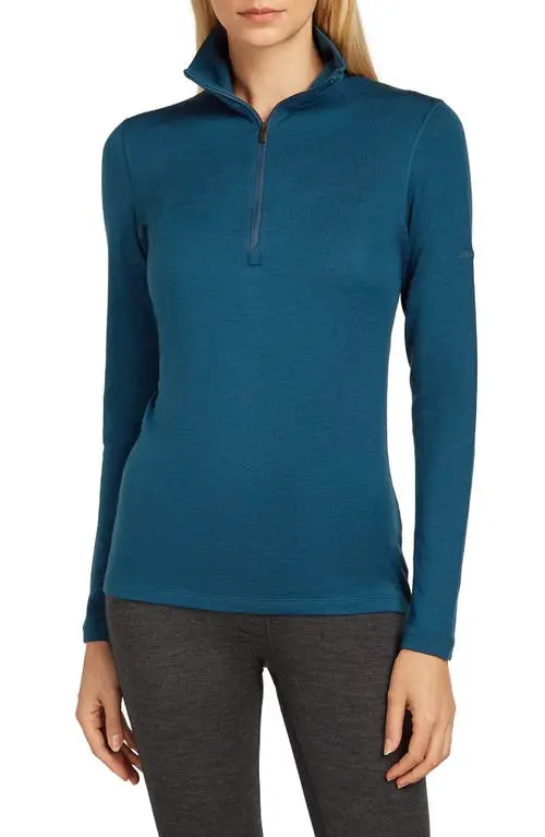 Icebreaker 260 Oasis Tech Merino Wool Half-zip Pullover - Atlantis
