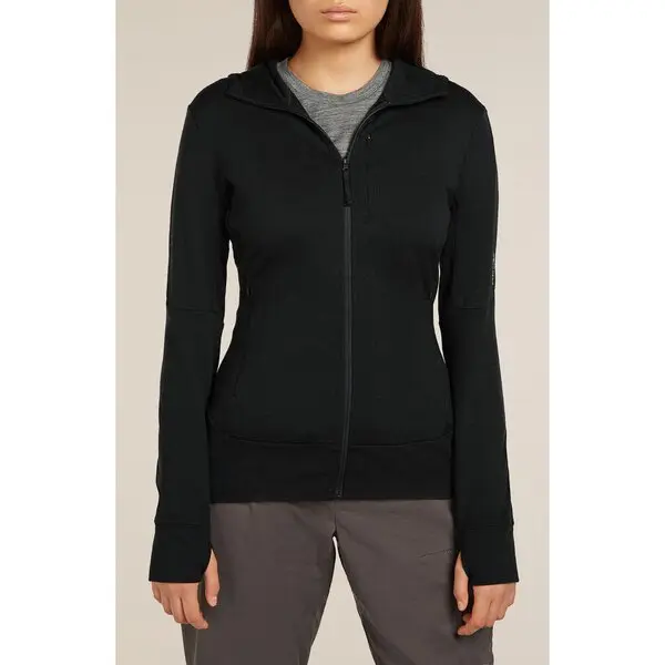 Icebreaker 260 Quantum Merino Wool Hooded Jacket