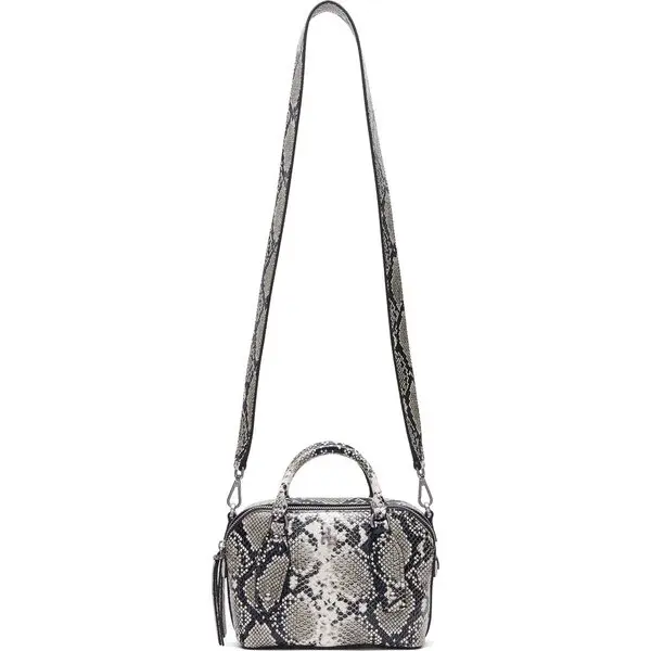 Rag & Bone Small Gramercy Snakeskin Embossed Leather Satchel