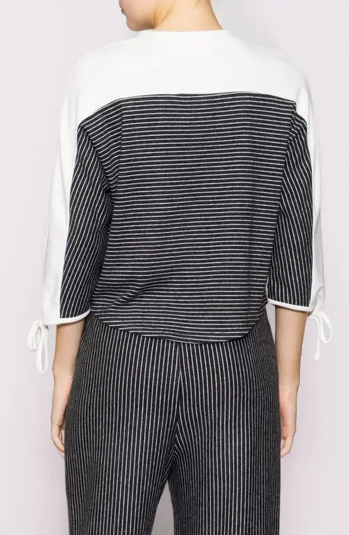 MELLODAY Stripe Knit Top