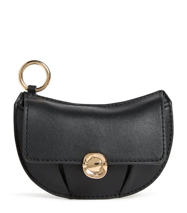 Claudie Pierlot Leather Coin Purse - Black