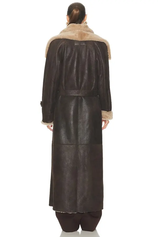 KAREN ARCANJO Tyben Shearling Coat