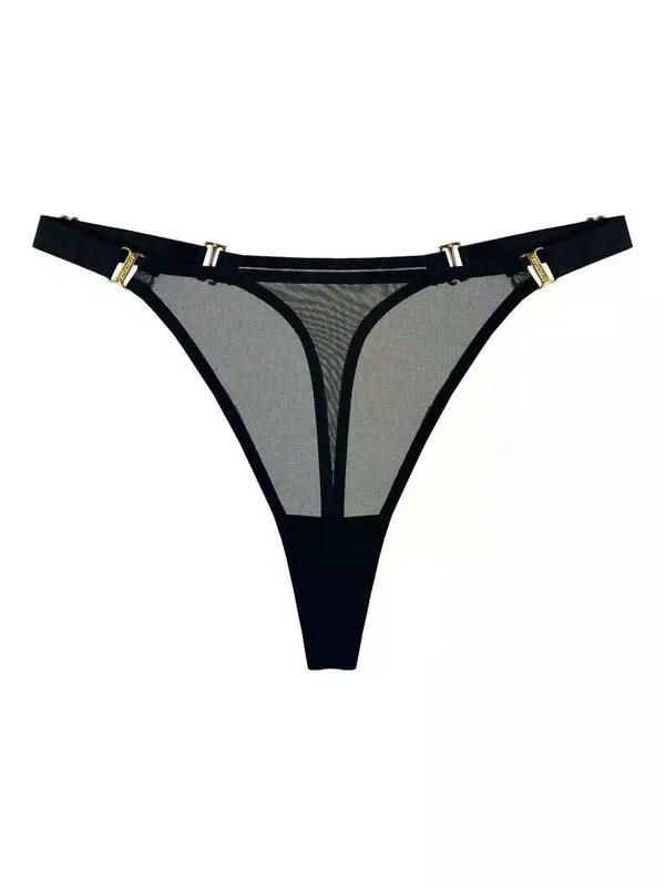 BORDELLE Signature Mesh Thong - Black