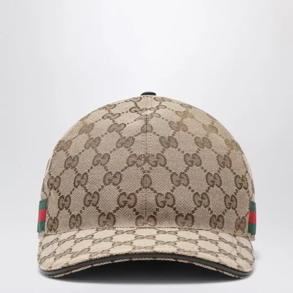 Gucci Baseball Cap With Gg Pattern - Beige