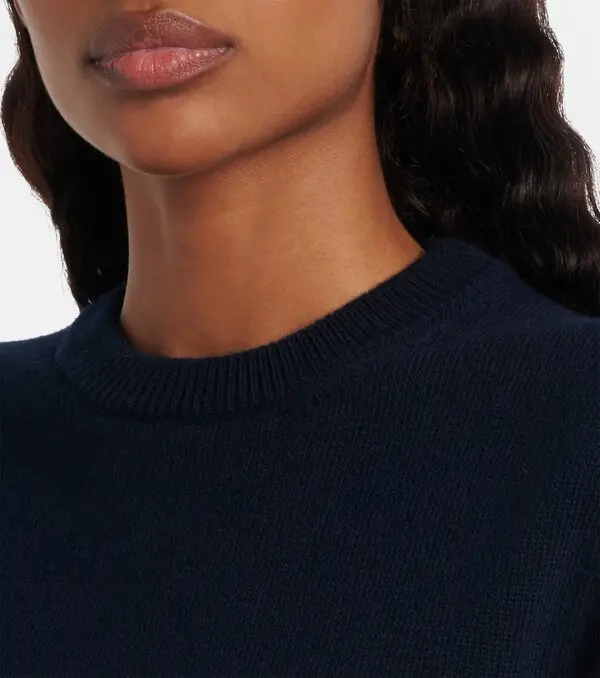 Thom Browne 4-bar Knitted Virgin Wool Sweater - Blue