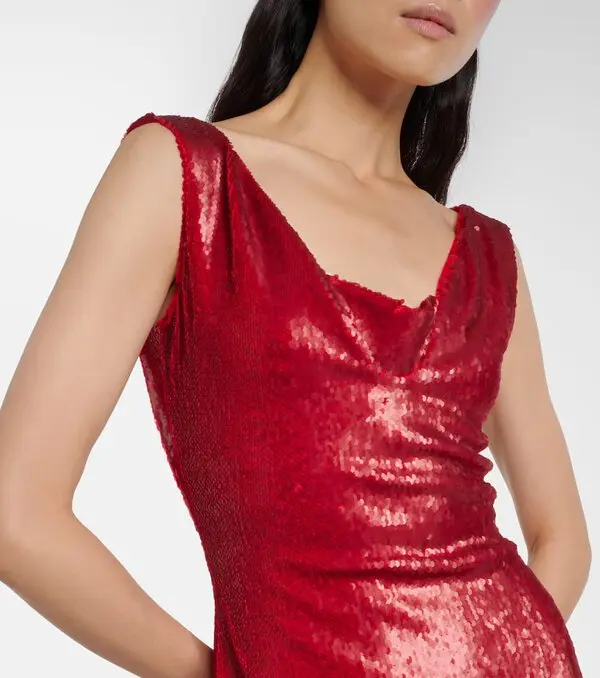 EMILIA WICKSTEAD Jacira Sequined Cocktail Dress