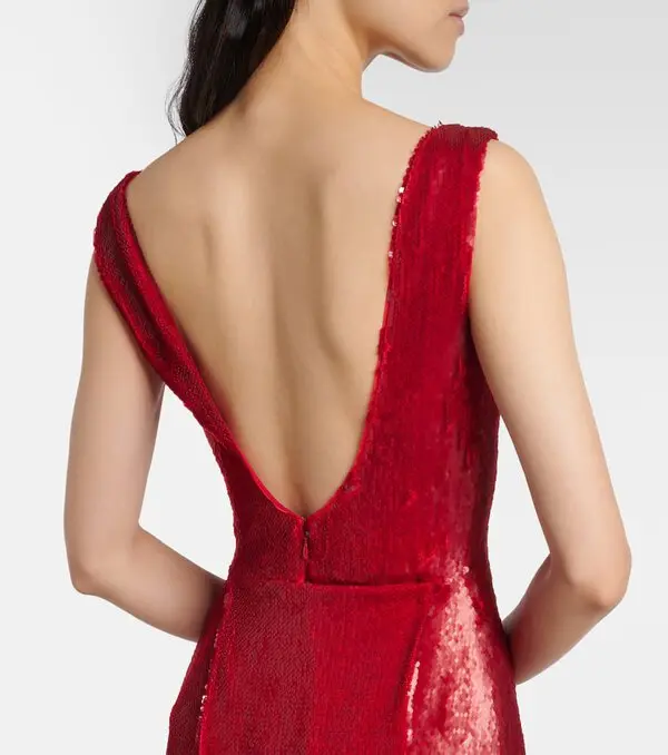 EMILIA WICKSTEAD Jacira Sequined Cocktail Dress