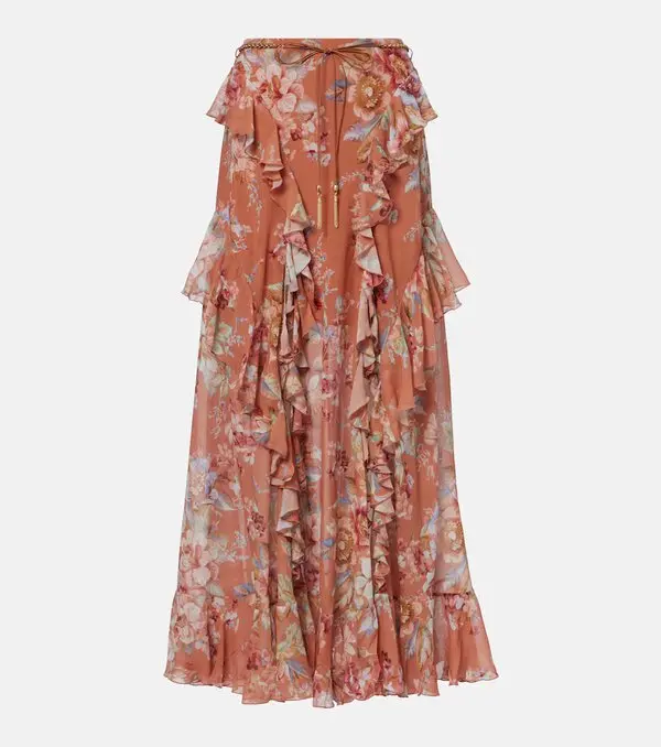 Zimmermann Awaken Floral Maxi Skirt - Multicoloured