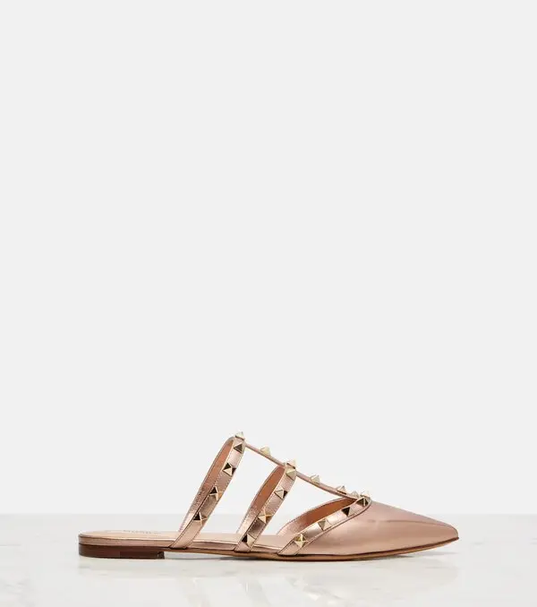 Valentino Garavani Rockstud Leather Mules - Pink