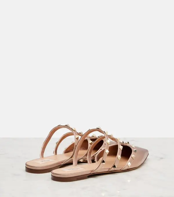 Valentino Garavani Rockstud Leather Mules - Pink