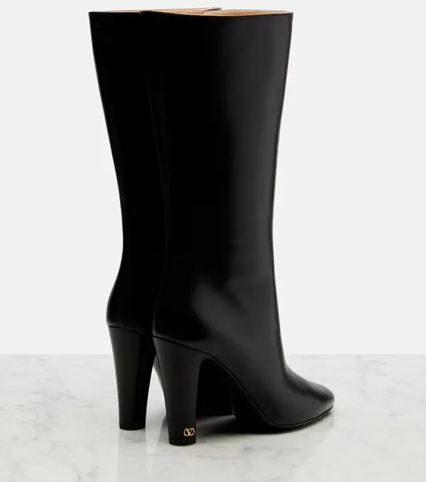 Valentino Garavani Hotty 100 Leather Knee-high Boots