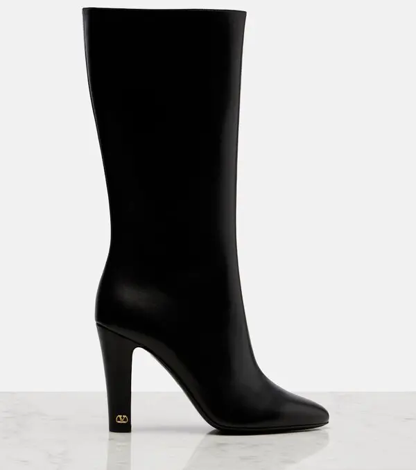 Valentino Garavani Hotty 100 Leather Knee-high Boots