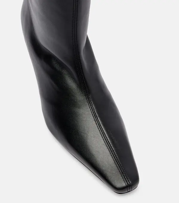 Staud Wally Leather Knee-high Boots - Black