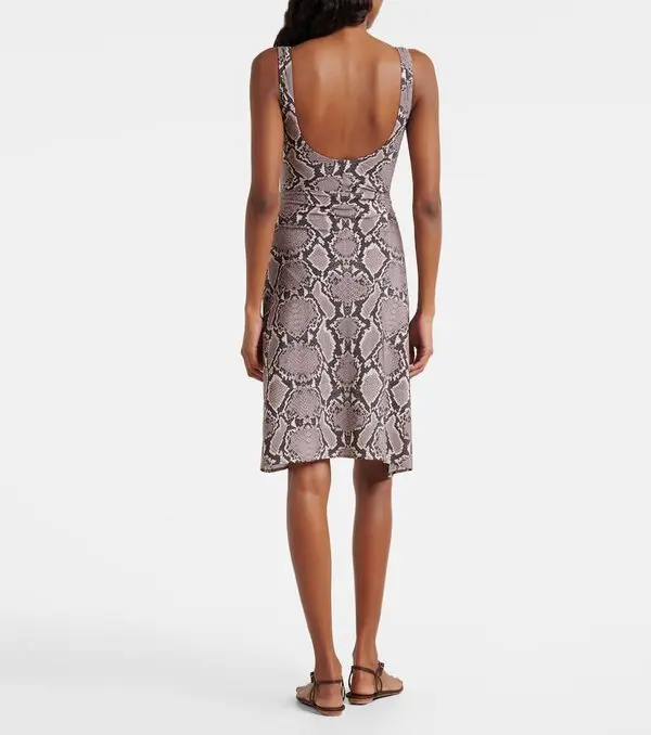 KARLA COLLETTO Lilith Snake-print Beach Cover-up