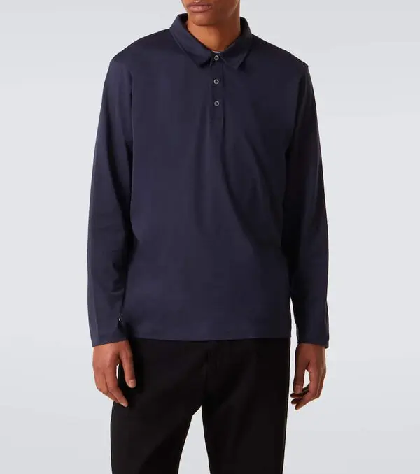 Sunspel Cotton Jersey Polo Shirt