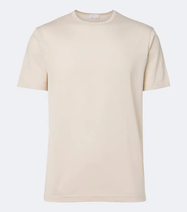 Sunspel Cotton Jersey T-shirt - Beige