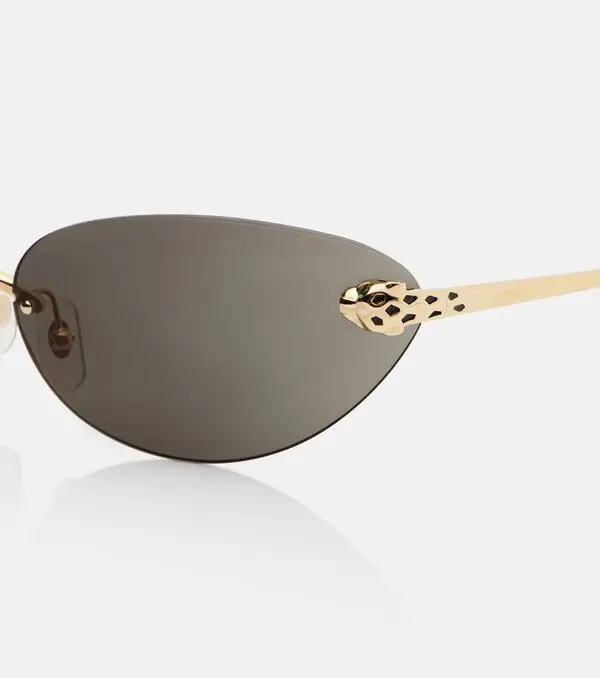 Cartier Panthère De Cat-eye Sunglasses - Gold