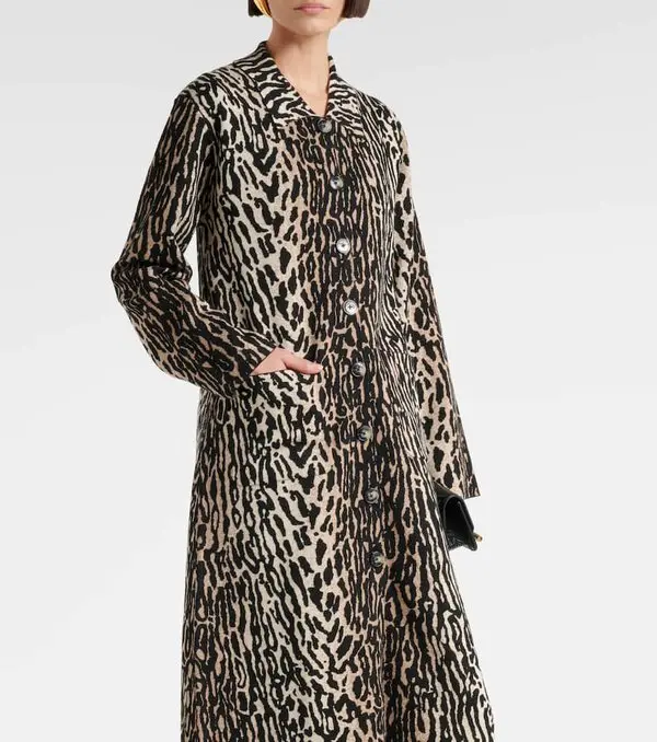 Rixo Jacoba Jacquard Coat