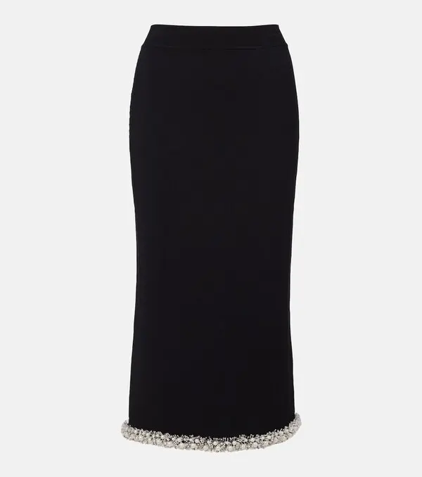 Simkhai Idina Embellished Knitted Pencil Skirt