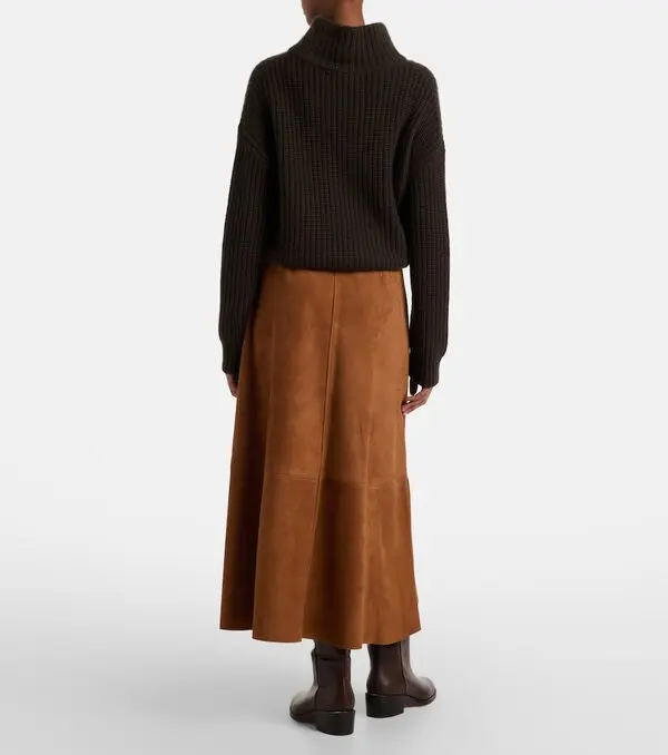Citizens Of Humanity Cassia Suede Midi Skirt
