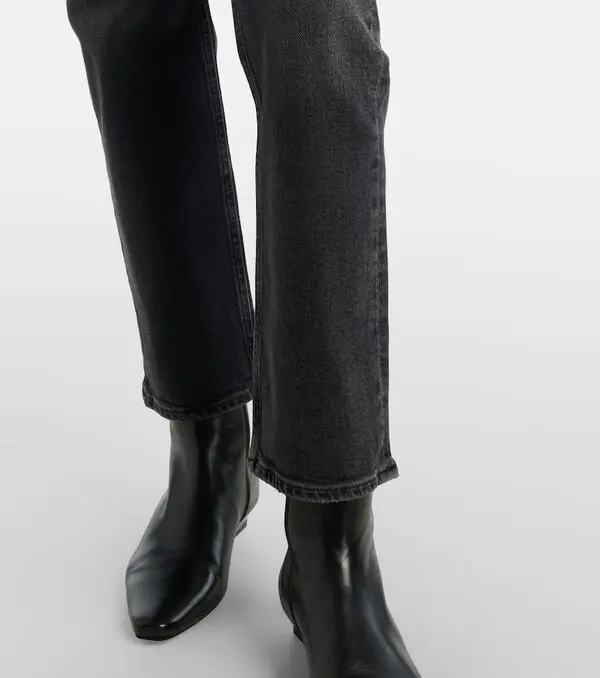 AGOLDE Valen Mid-rise Straight Jeans - Grey