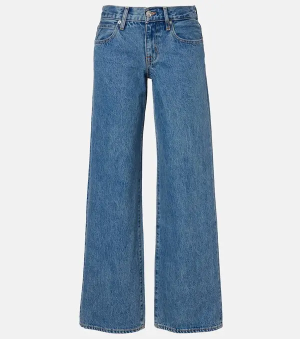 SLVRLAKE Lexi Low-rise Wide-leg Jeans - Blue
