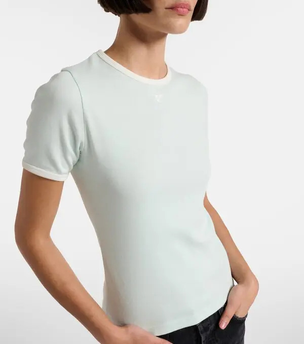 COURREGES Signature Logo T-shirt - Green