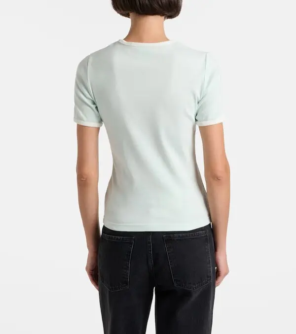 COURREGES Signature Logo T-shirt - Green