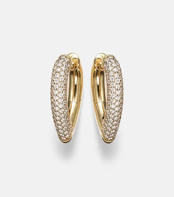 ENGELBERT Drop Link Diamond Earrings - Gold