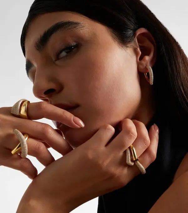 ENGELBERT Drop Link Diamond Earrings