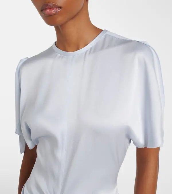 Victoria Beckham Gathered Gown - Blue