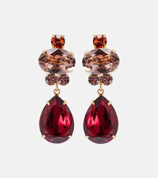 JENNIFER BEHR Catherine Drop Earrings - Red